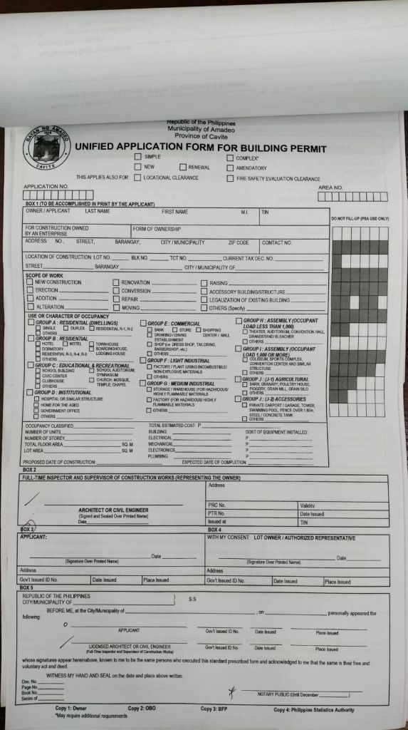 Building Permit Forms – Architect Mayora